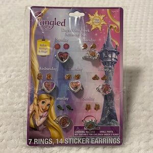 Disney | Accessories | Tangled Days Of The Week Accessory Set Sticker ...
